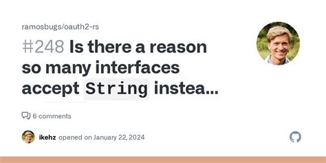 Is There A Reason So Many Interfaces Accept `string` Instead Of `andstr` · Issue 248 · Ramosbugs