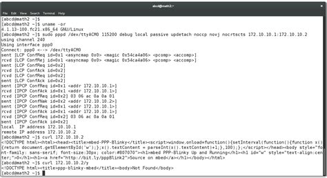 Ppp Blinky Small Internet Protocol Stack Using A Standard Se Mbed
