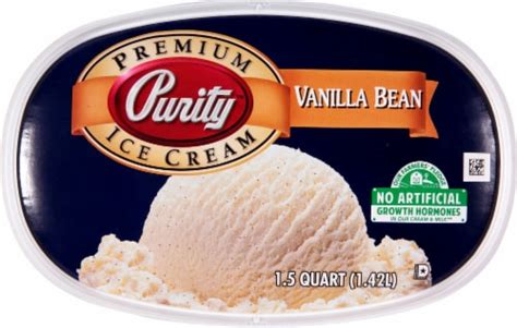 Purity All Natural Vanilla Bean Ice Cream Tub 48 Oz Kroger