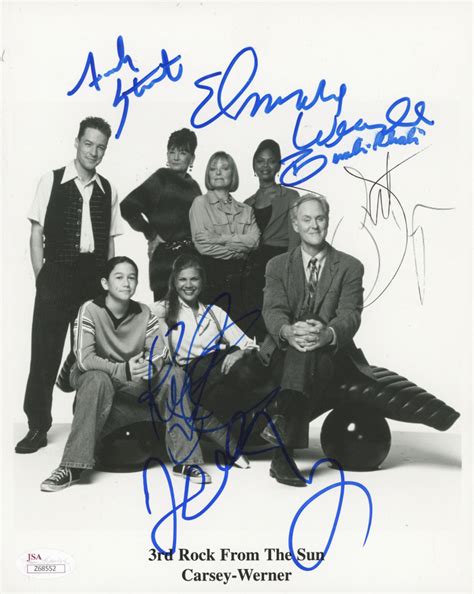 3rd Rock From The Sun 8x10 Cast Signed Photo With John Lithgow