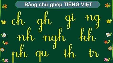 Các Chữ Ghép Trong Tiếng Việt Lớp 1 199 hình đẹp nhất miễn phí