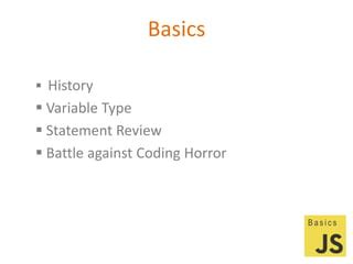 JS Basics PPT