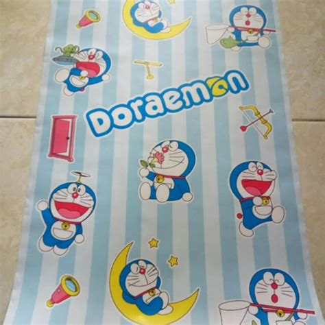 Jual Wallpaper Dinding Motif Doraemon Salur Cod Shopee Indonesia
