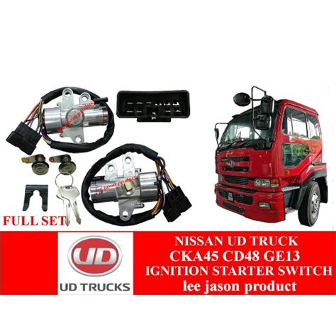 Nissan Ud Cd48 Cka45 Ge13 Ignition Starter Switch Full Set Shopee