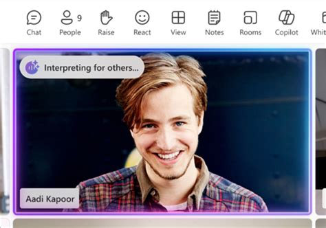 Interpreter In Microsoft Teams Meetings Microsoft Support