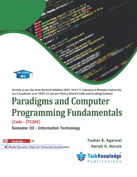 Techknowledges Paradigms And Computer Programing Fundamentals Information Technology Sy Sem 3