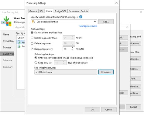 Oracle Archived Redo Log Settings User Guide For Microsoft Hyper V