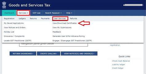 GST Registration Certificate Download From Gst Gov In