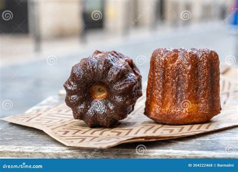 Canele French Pastry Flavored With Rum And Vanilla Soft And Tender