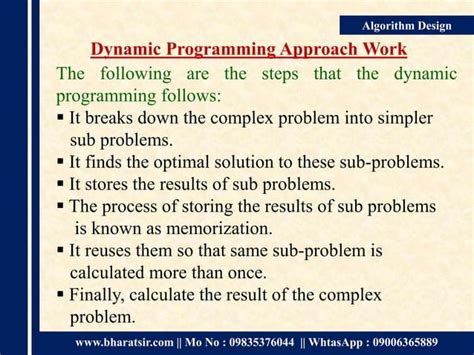 Algorithm Design Technique Ppt