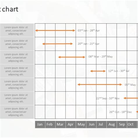 Animated Gantt Chart 14 Powerpoint Template