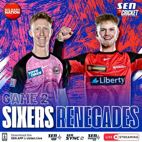【bbl14】メルボルン・レネゲイズ シドニー・シクサーズ Cricketista