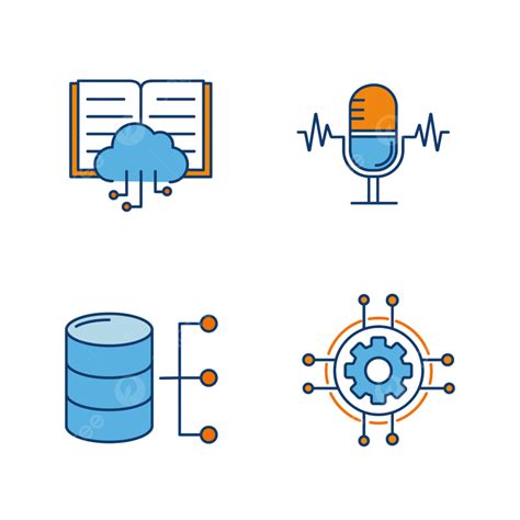 Machine Learning Vector Hd PNG Images Machine Learning Color Icons Set Recognition Settings
