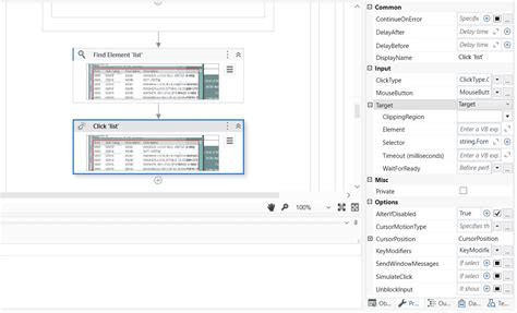 enquiries on how to configure the robot to click based on dynamic