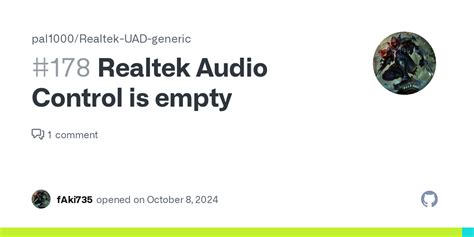 Realtek Audio Control Is Empty · Issue 178 · Pal1000realtek Uad