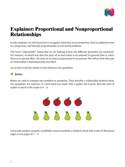 Lesson Proportional And Nonproportional Relationships Nagwa