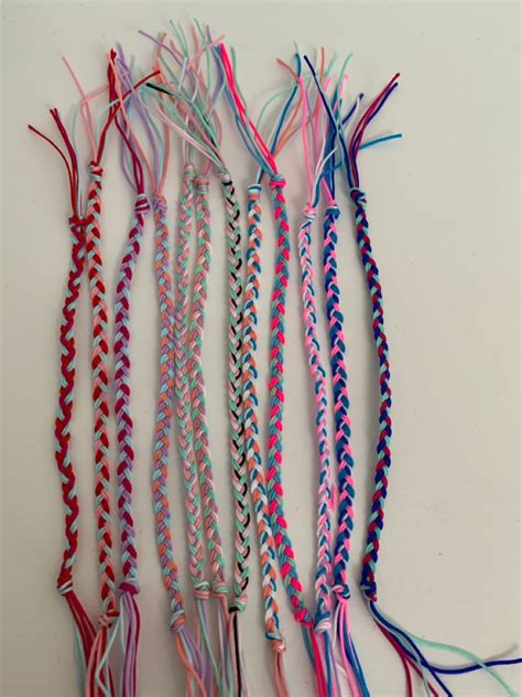 Splash Of Pink Braided String Bracelets🩷 Friendship Bracelet Patterns Easy Easy Diy Jewelry