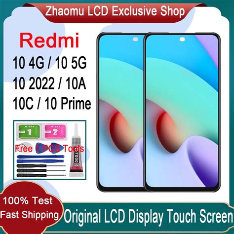 Original Redmi 10 4g 5g 10 2022 10a 10c 10 Prime Lcd Display Touch