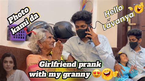 Revealing My Girlfriend To Granny 👵😍😂prank She Get Confused 😂 Shajs Shafam Saanvikashree