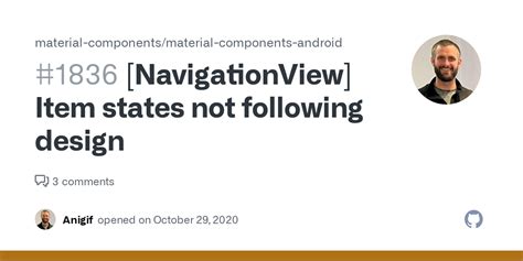 Navigationview Item States Not Following Design · Issue 1836 · Material Componentsmaterial