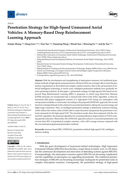 pdf penetration strategy for high speed unmanned aerial vehicles a