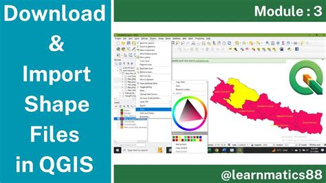 Module 3 Download And Import Shape Files In Qgis Youtube