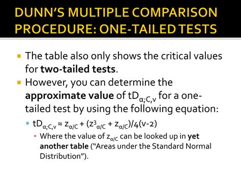ppt multiple comparison tests powerpoint presentation free download