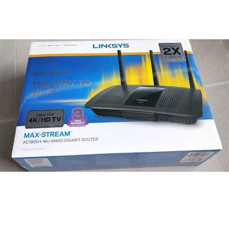 BNIB LINKSYS EA7500 AHV2 MAX STREAM AC1900 MU MIMO GIGABIT WI FI ROUTER Computers Tech