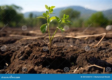 Climate Action Planting A New Tree To Combat And Mitigate Climate Change Royalty Free Stock