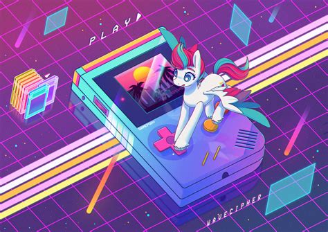 Green Bagpipe · Retrowave Synthwave Izzy Moonbow Zipp Storm Mlp G5 Mlp Art And Music