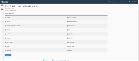 Creating A Database With The Help Of Mysql® Database Wizard Hostico