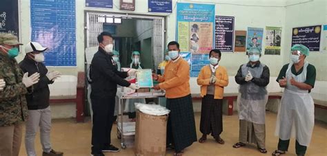 တံတားဦးမြို့နယ် ပြည်သူ့ဆေးရုံသို့ Ppe ဝတ်စုံများ၊ ကျန်းမာရေးသုံးပစ္စည်းများ၊ အလှူငွေများနှင့် စက