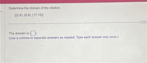 Solved Determine The Domain Of The Chegg Com