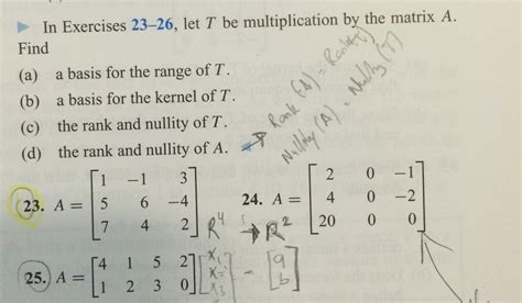 solved in exercises 23 26 let t be multiplication by t