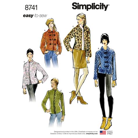 Jackets And Vests Sewing Patterns Jacket Pattern Sewing Jacket Pattern Simplicity Sewing Patterns
