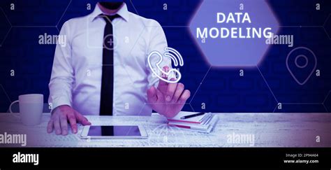 Text Caption Presenting Data Modeling Word For Process Of Transferring