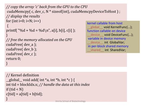Ppt First Cuda Program Powerpoint Presentation Free Download Id4679893