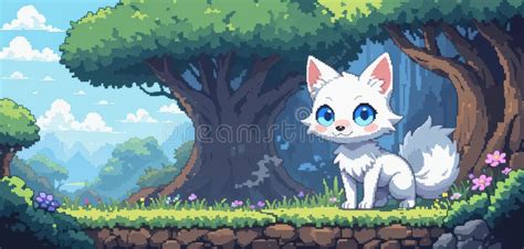 Cartoon Fox Pixel Stock Illustrations 522 Cartoon Fox Pixel Stock