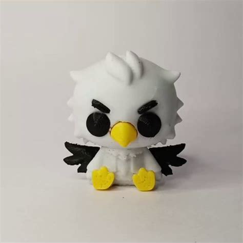 🦅 Cute Chibi Eagle Keychain Version・ Stl File For 3d Printing・cults