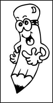 Happy Pencil Clipart
