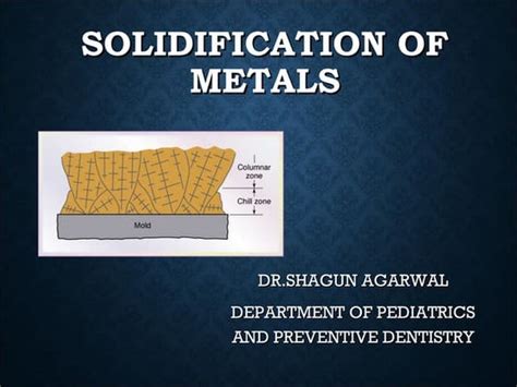 Solidification Of Casting Pptx Chemistry Science