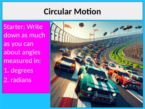 Circular Periodic Motion Physics Cie Teaching Resources