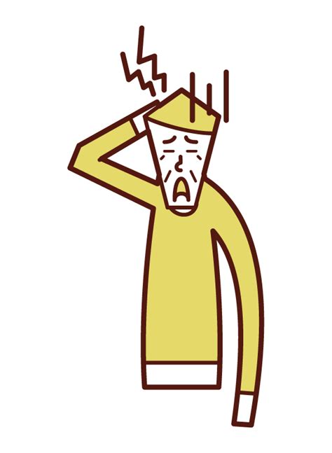 두통을 가진 사람들의 그림 무료 일러스트 소재집 Kukukeke