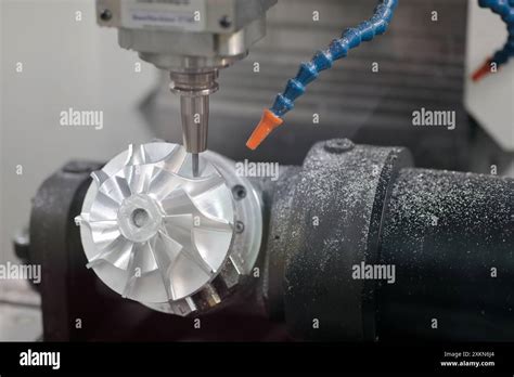 Automatic Milling Of Turbine Wheel With Industrial 5 Axis Cnc Machining