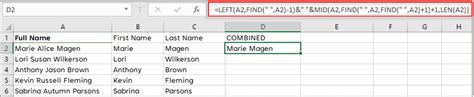 Remove Middle Name From Full Name In Excel 6 Easy Ways