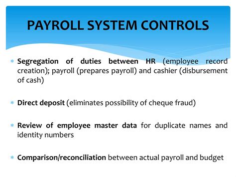Payroll Control Risk Management And Fraud Prevention Pptx