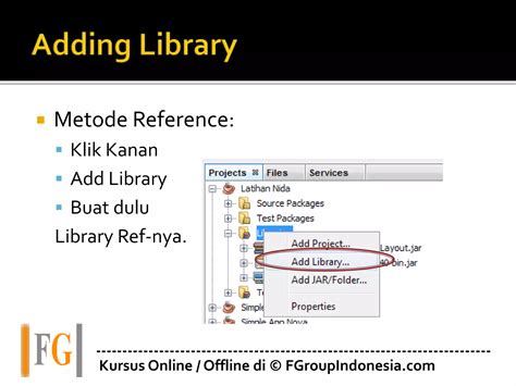 Modul Kelas Programming Java Library Ppt