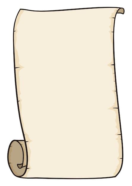 Premium Vector Unrolled Scroll With Torn Borders And Empty Template