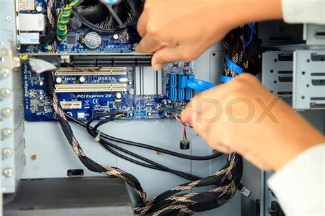 Computer Support Technician And Stock Image Colourbox