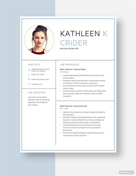 Computer Operator Resume In Pages Word Download